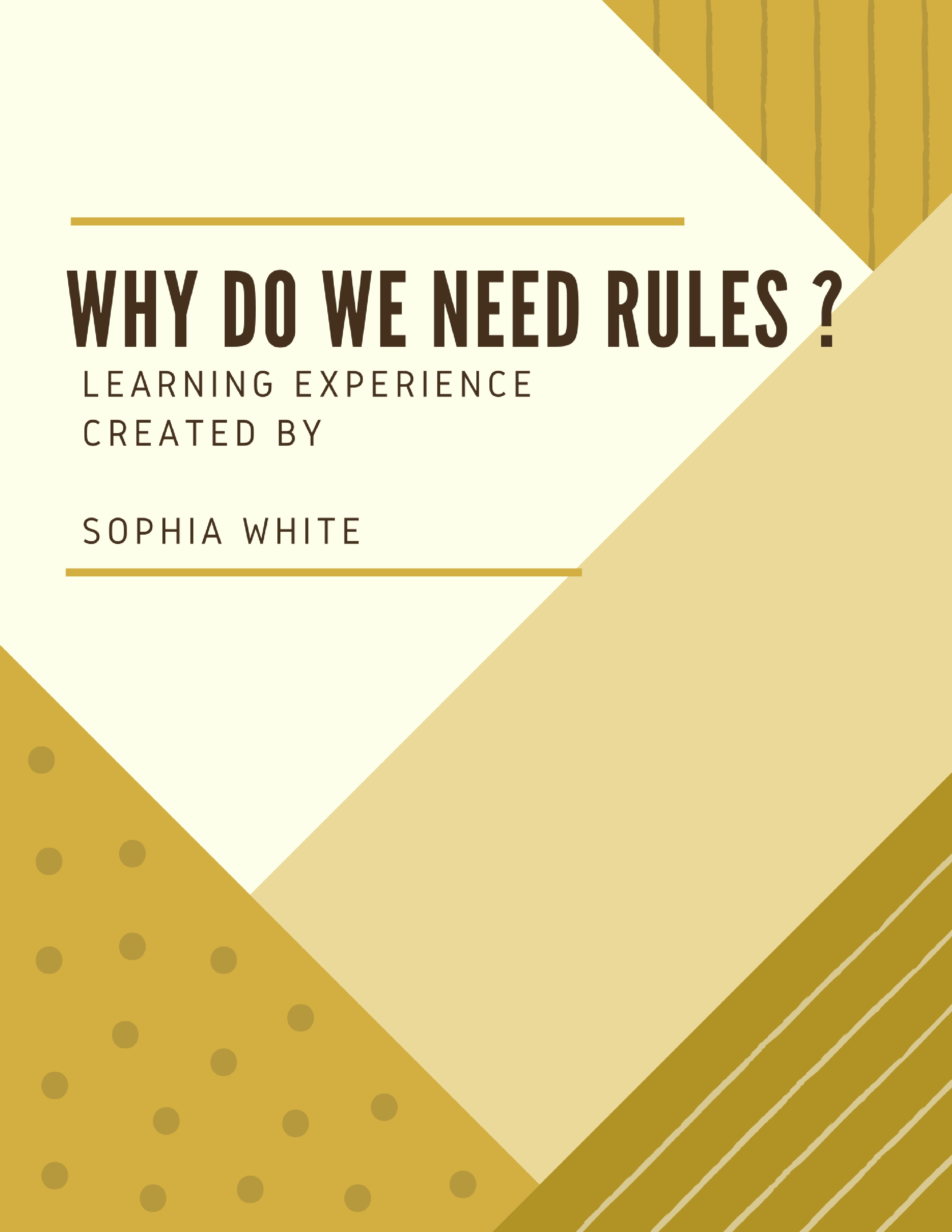Why Do We Need Rules? Lesson Download | Educational Excellence
